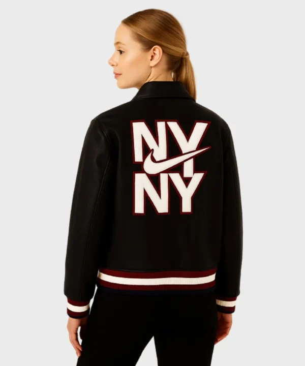 Nike 'NY' Patch Off-White Jacket