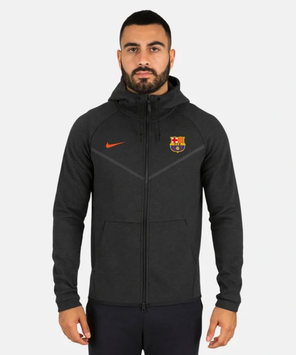 FC Barcelona Black Tech Fleece Jacket