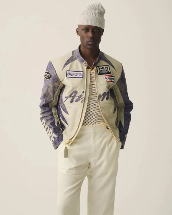 Aime Leon Dore x Vanson Distressed Moto Jacket