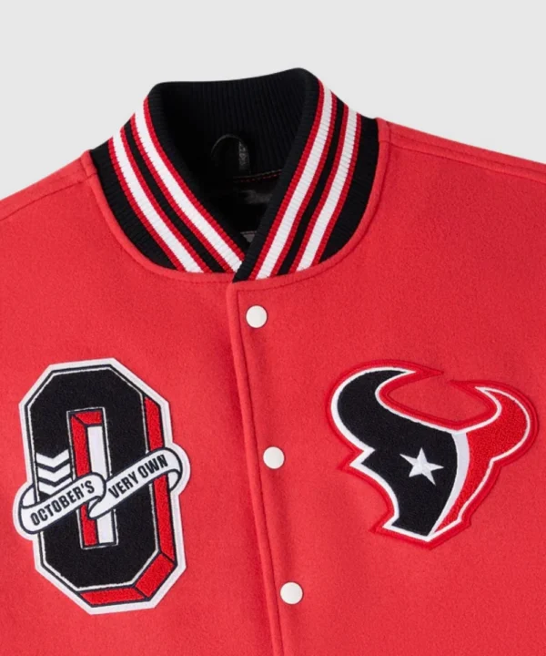 OVO x NFL Houston Texans Varsity Jacket